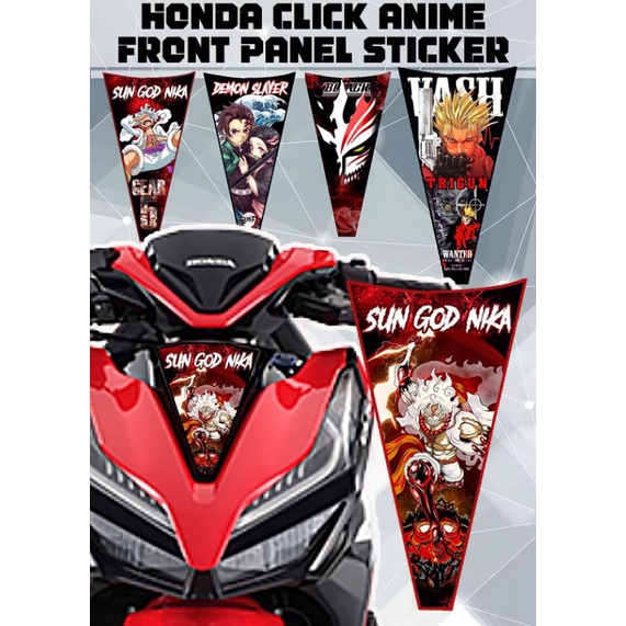 HONDA CLICK FRONT PANEL STICKER ANIME | Shopee Philippines