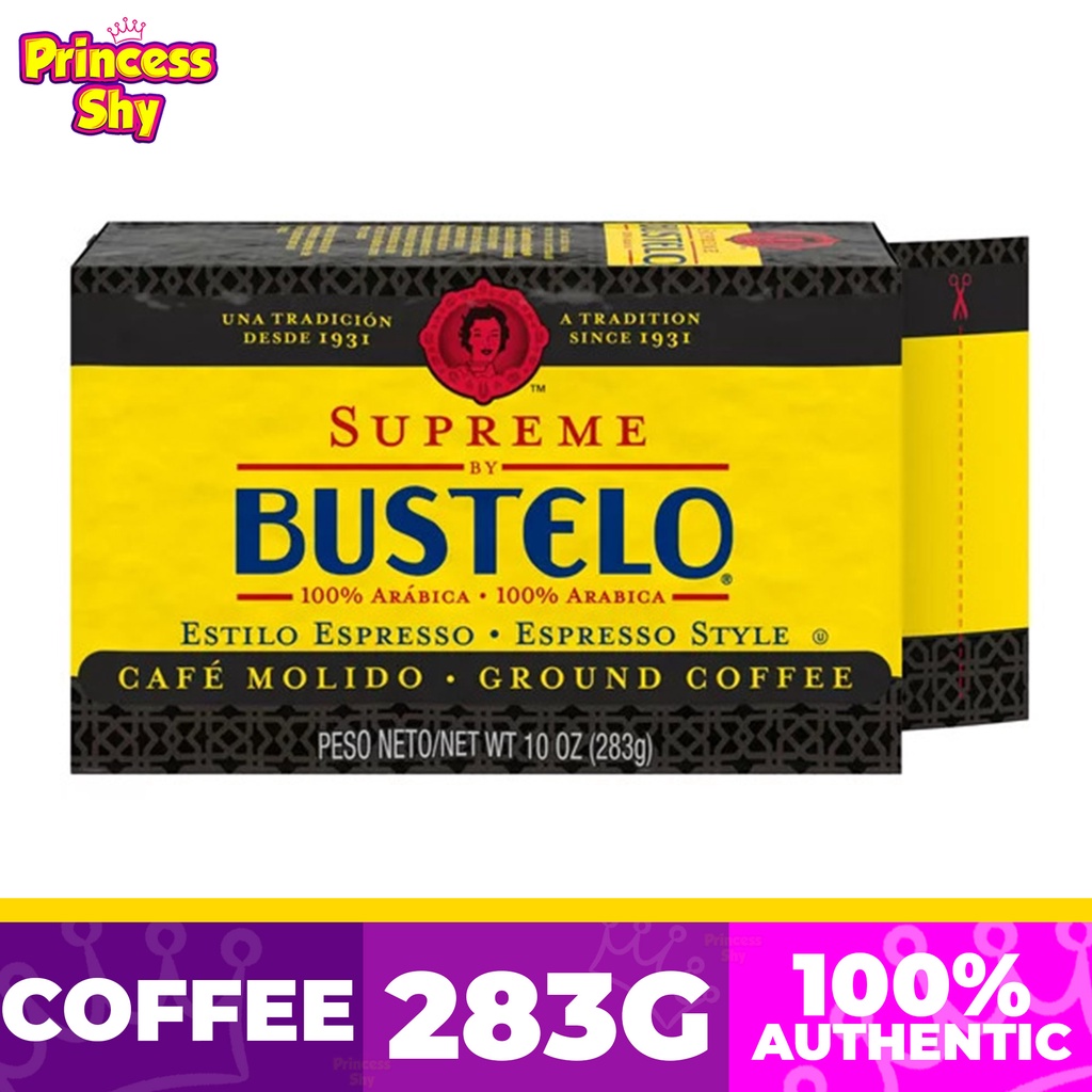 Supreme by Cafe Bustelo Espresso Style Dark Roast Ground Coffee Brick ...