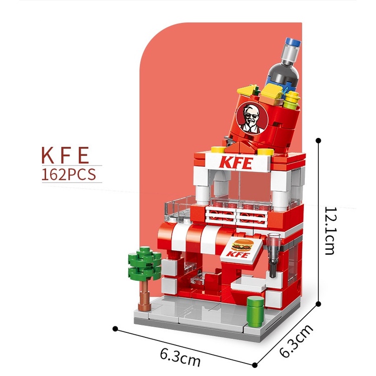 City series small particles are compatible with LEGO Street View mini ...