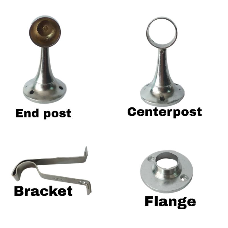 Curtain Rod Holder (Centerpost, Endpost, Flange & Bracket) | Shopee ...