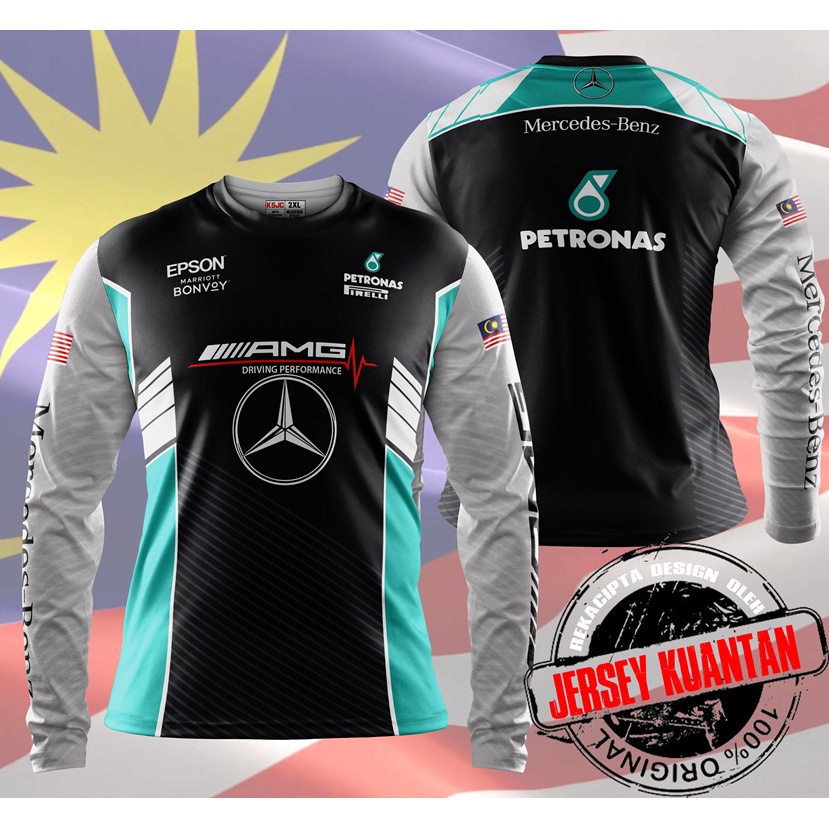 MADE IN - Baju Mercedes Benz F1 (Short/LongSleeve) | Shopee Philippines