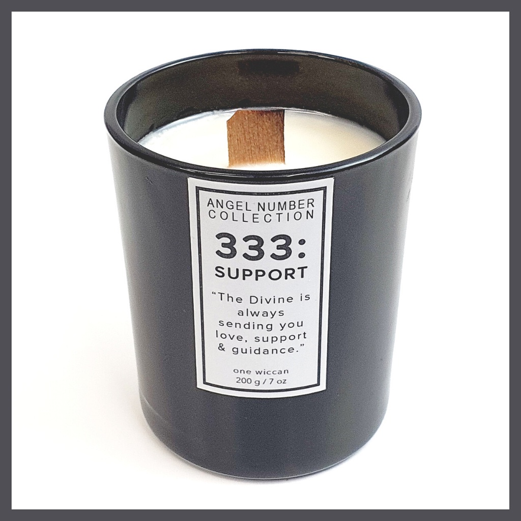 One Wiccan Angel Numbers/Divine Message Candle 200g –111, 333, 444, 777 ...