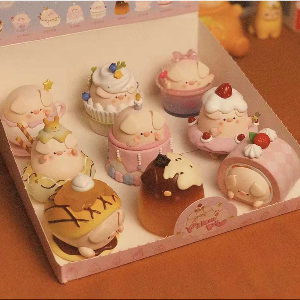 PIKO PIG Blind box doll Popmart Cute Figures ( Available ) | Shopee ...