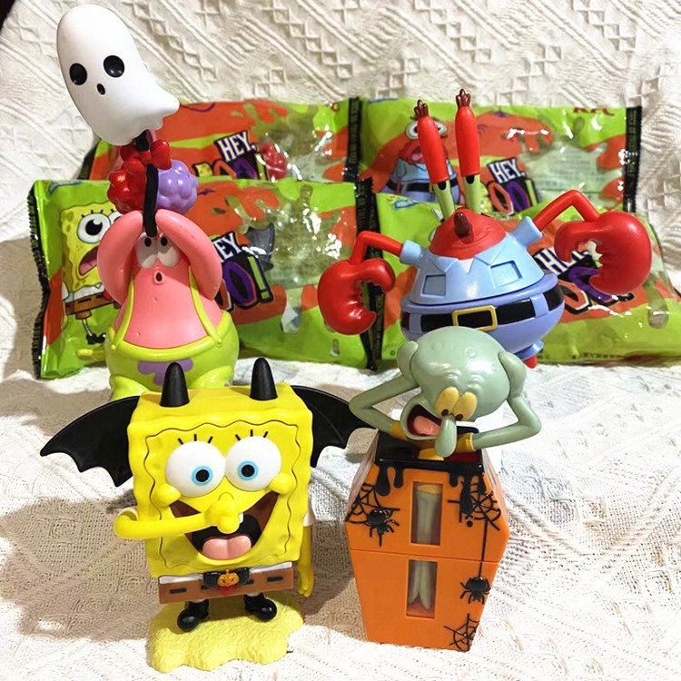 2022 KFC Halloween SpongeBob Squarepants, Patrick, Mr. Krabs, Squidward ...