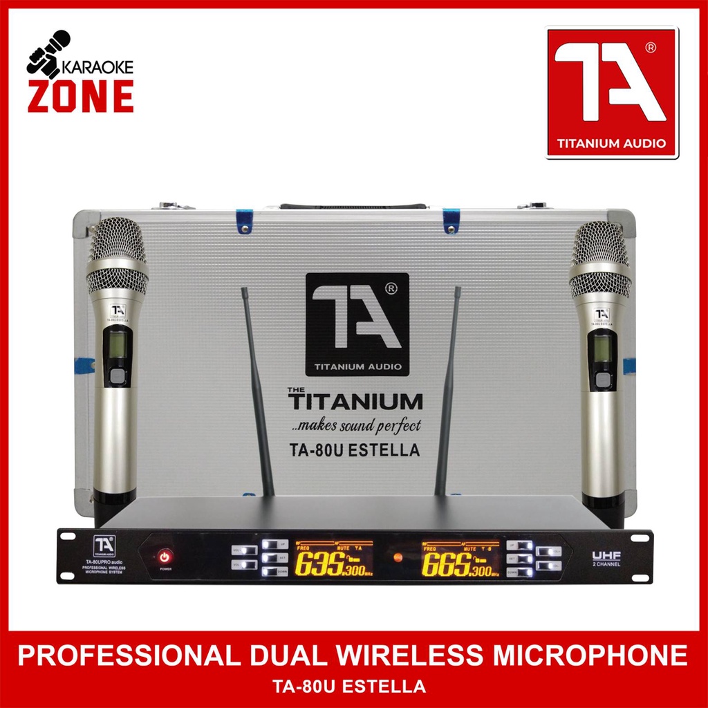 Titanium Audio TA 80U Pro / Dual Professional Wireless Microphone ...