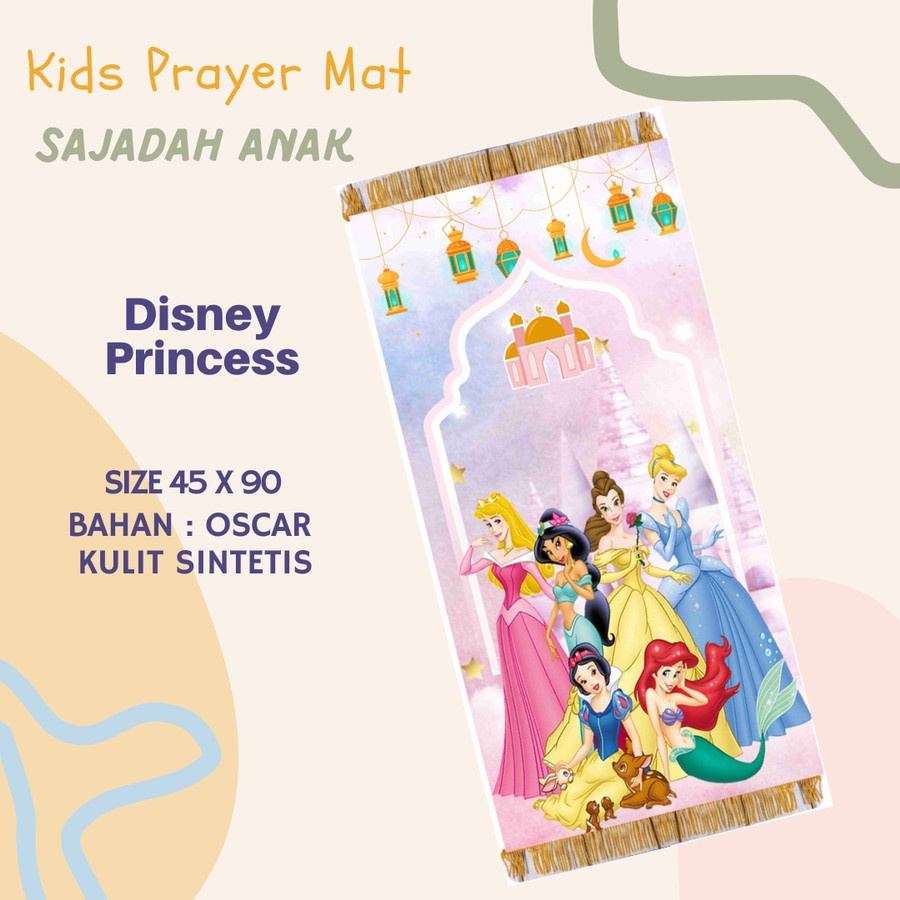 Custom Children's Prayer Mats Disney Princess/Kids Prayer Mat Custom ...