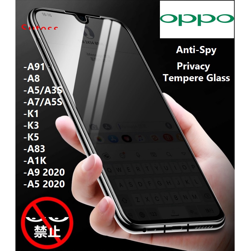 Oppo A91 A9 A5 2020 A8 A7 A5s A5 A3s A83 K1 K3 K5 A1K Black Edge ...