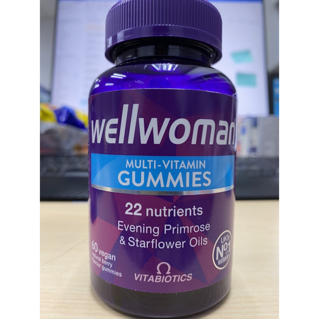 Wellwoman Gummies (Women's Chewable Jelly Multivitamin From Uk ...