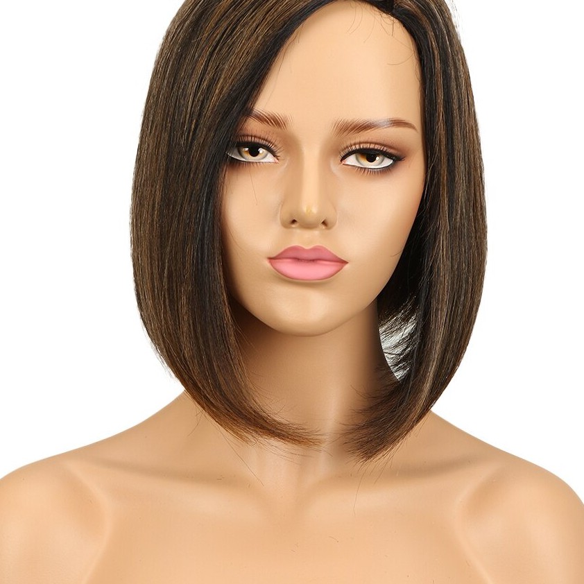 Freedom Bob Wig Left Side Part Lace P1b/30 Color Brazilian Remy ...