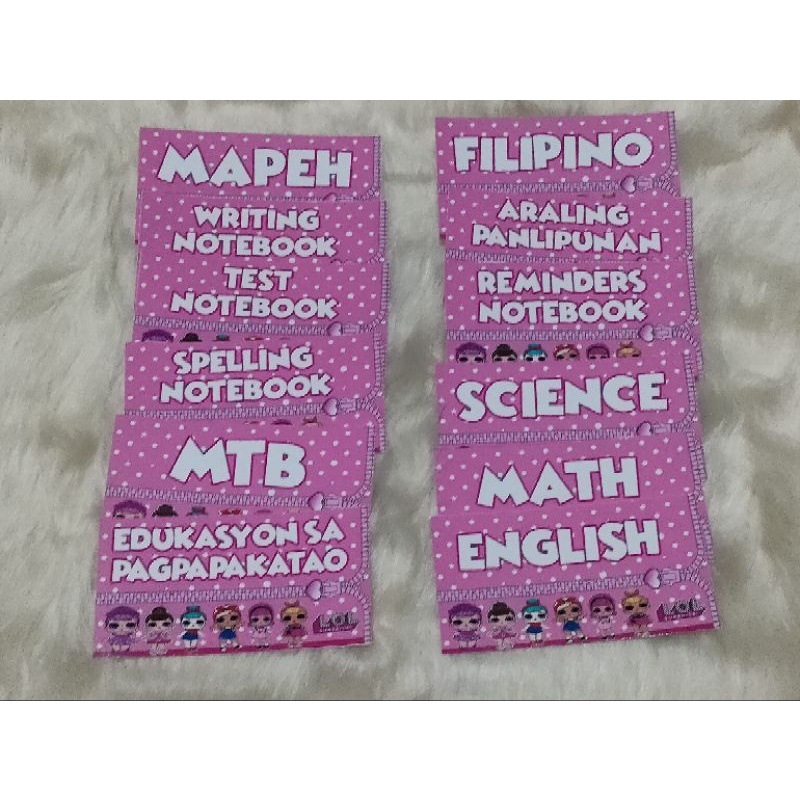 Personalized Sticker Name/Subject for School 14pcs per pack | Shopee ...