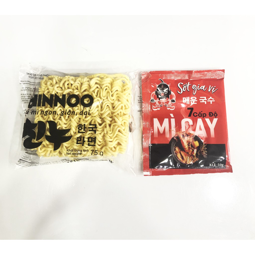 Korean Spicy Noodle Combo 1 pack of noodles and 1 packet of seasoning ...