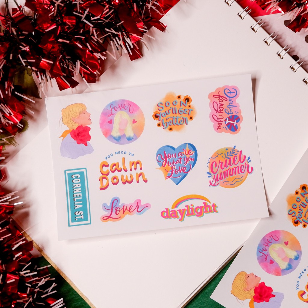 Taylor Swift Lover Sticker Set | Shopee Philippines