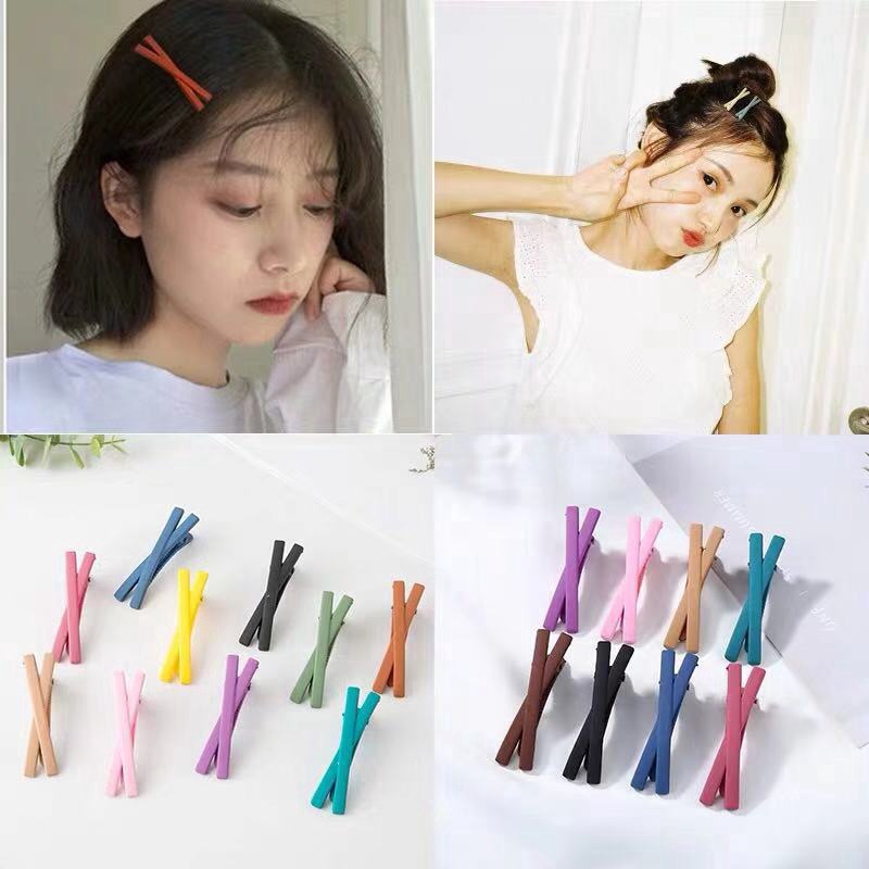Korean Version of Simple Hairpin Sweet Girl Heart Candy-colored Bangs ...