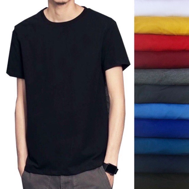 Basic Plain Unisex Colored T Shirt | Shopee Philippines