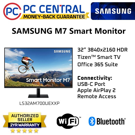 Samsung M7 Series Smart Monitor Ls32am700uexxp 4k Uhd Tv Functions ...