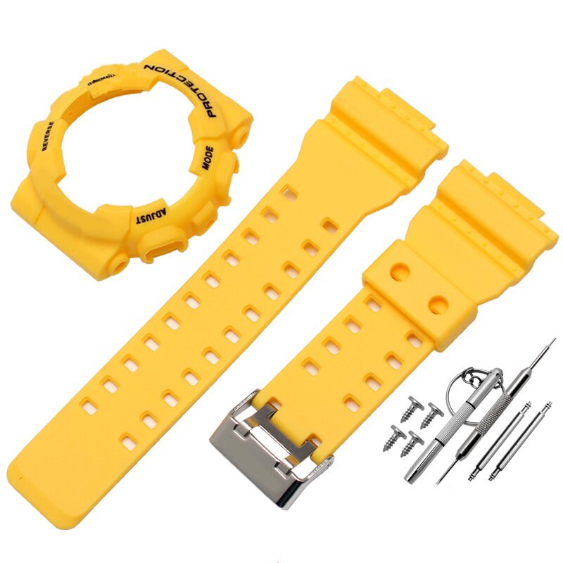 YIFILM Casio Strap Rubber Watch Accessories For G-SHOCK Case Strap GA ...