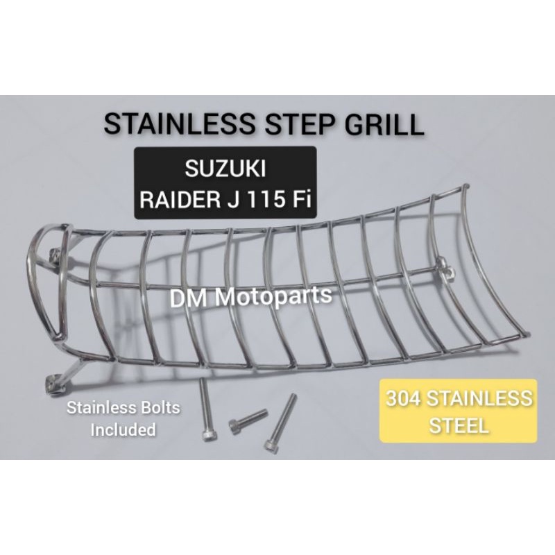STAINLESS STEP GRILL FOR RAIDER J 115 Fi | Shopee Philippines