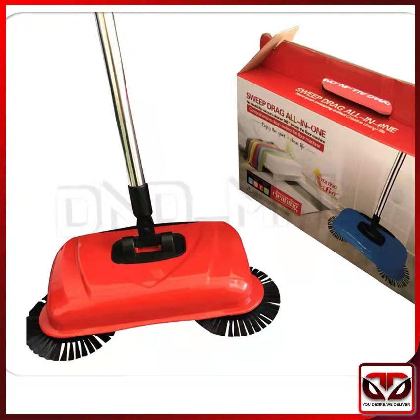 Sweep Drag Sweeping All-in-one Broom Hand Push Spin Broom | Shopee ...