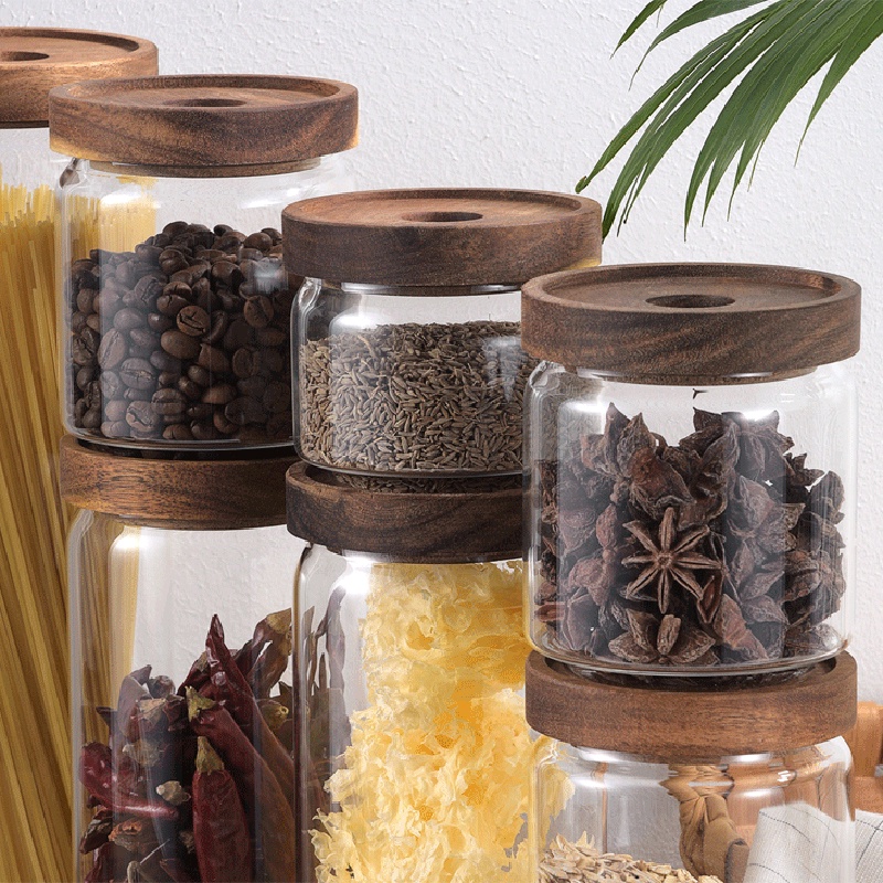Jars Cereal Container Food Sorting Storage Bottles Coffee Beans Tea ...