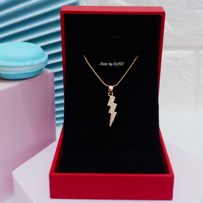 Lightning Necklace - with free box 18K Gold Tala Inspired | Shopee Philippines