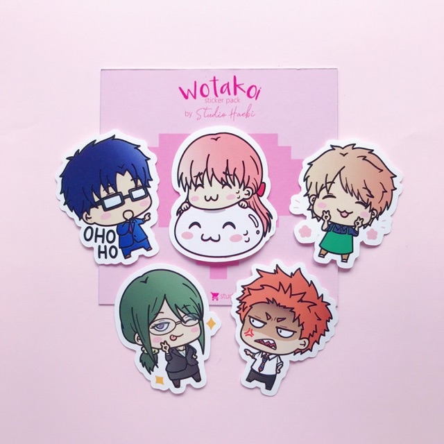 Wotakoi Sticker Pack | 5 Stickers | Shopee Philippines