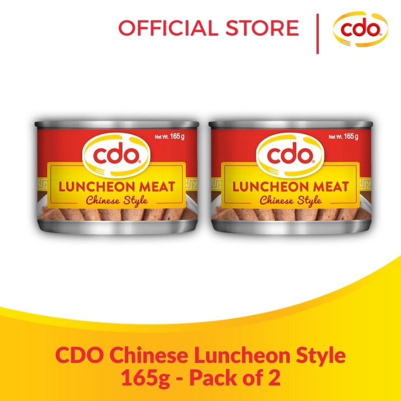 CDO Chinese Style Luncheon Meat 165g - Pack of 2 | Shopee Philippines