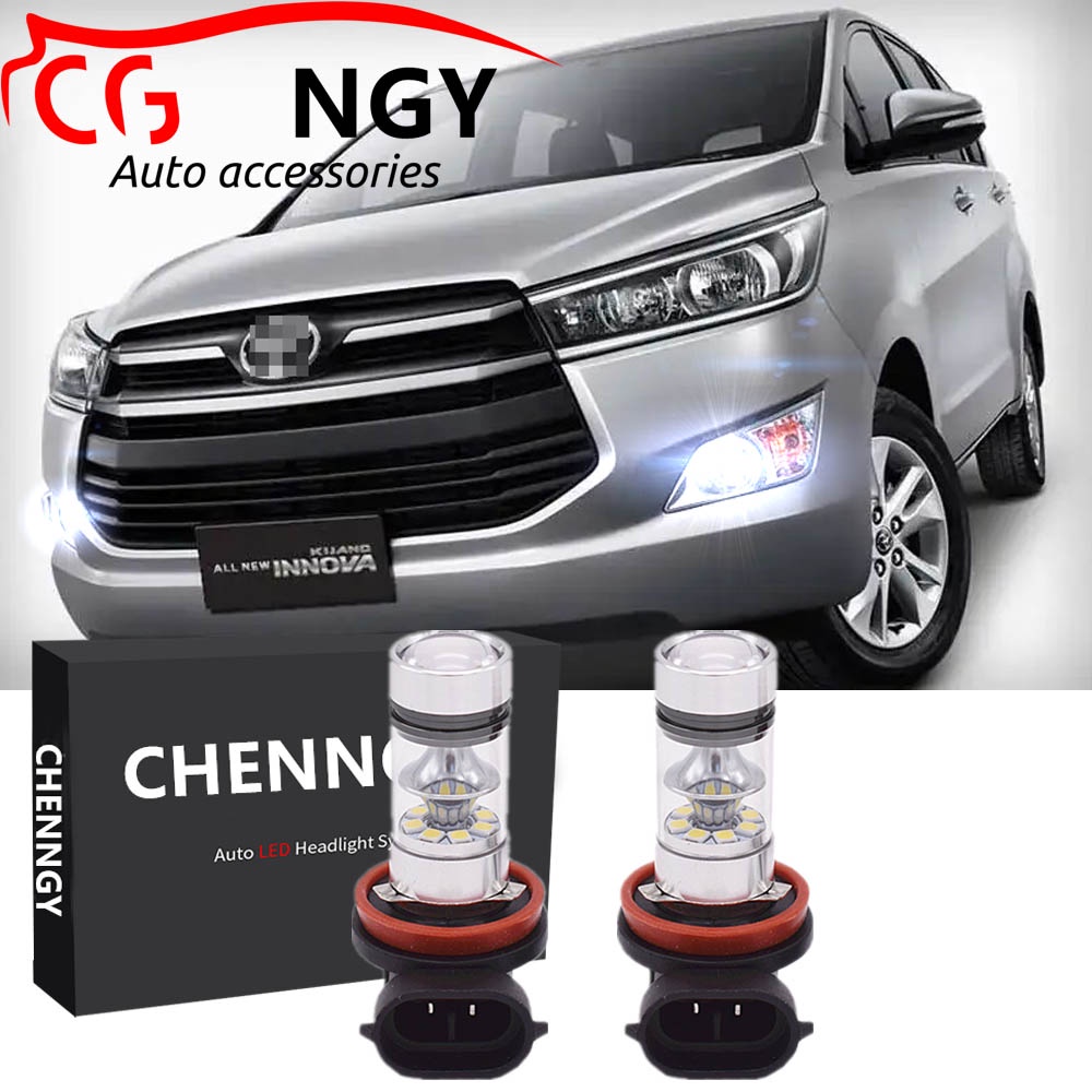 For Toyota Innova 2014 - 2020 - 6000K 9-32V Projector LED Front Fog ...
