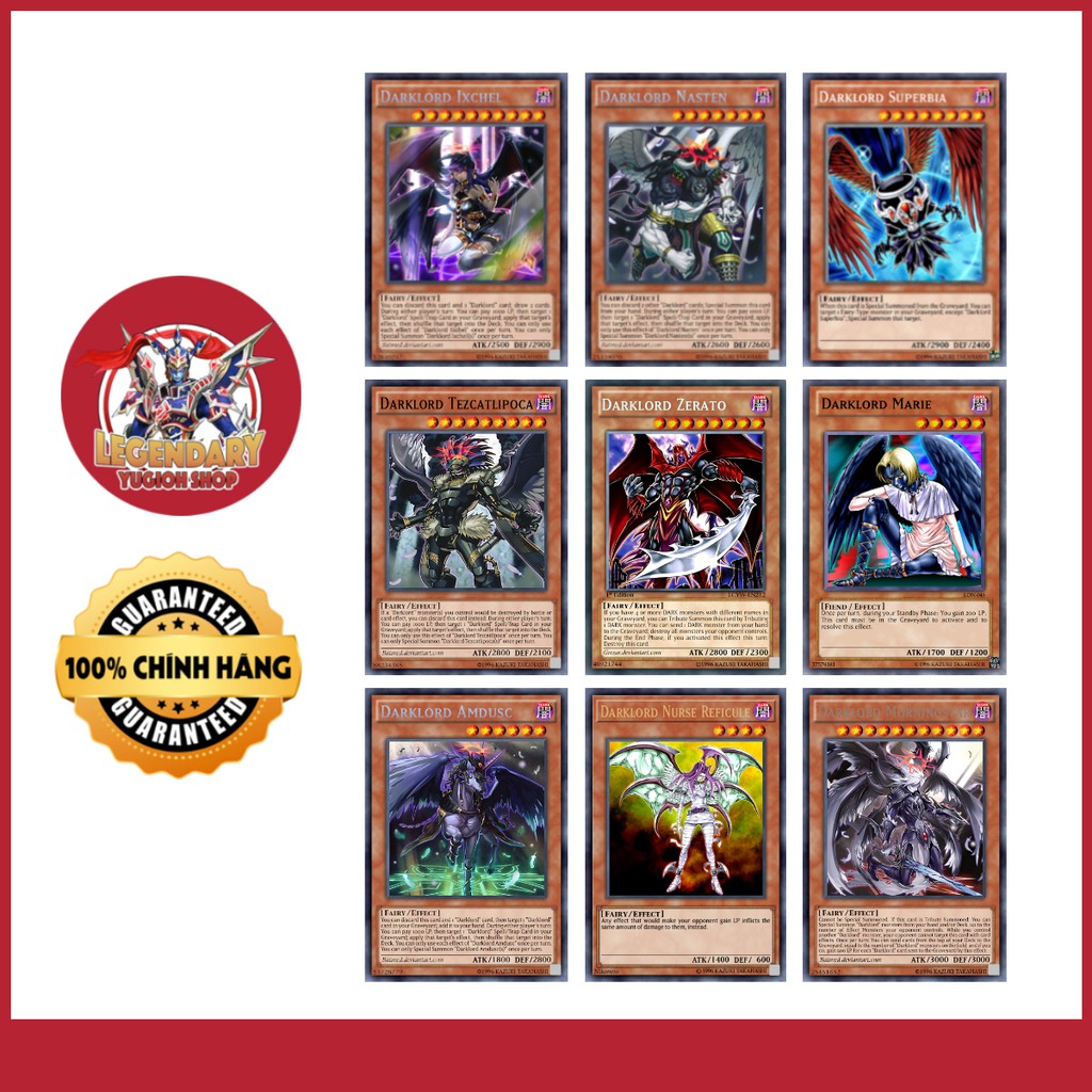 SA [BEST Product][genuine Yugioh Cards] Combo Darklord English Cards ...