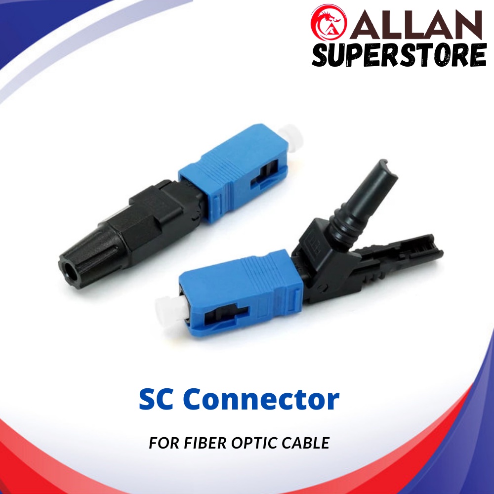 Allan Superstore 10pcs 100pcs Sc Connector For Fibre Optic Cable Gpon ... Allan Superstore 10pcs 100pcs Sc Connector For Fibre Optic Cable Gpon ...