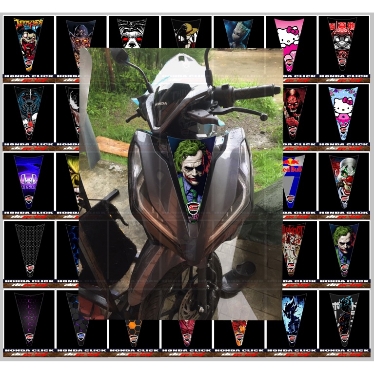 Honda Click Front Printed Decals Sticker (Design 1) | Shopee Philippines