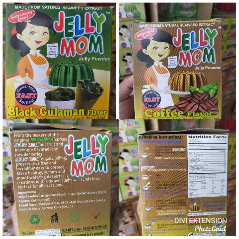 jelly mom coffee jelly powder buko pandan and black gulaman flavored ...