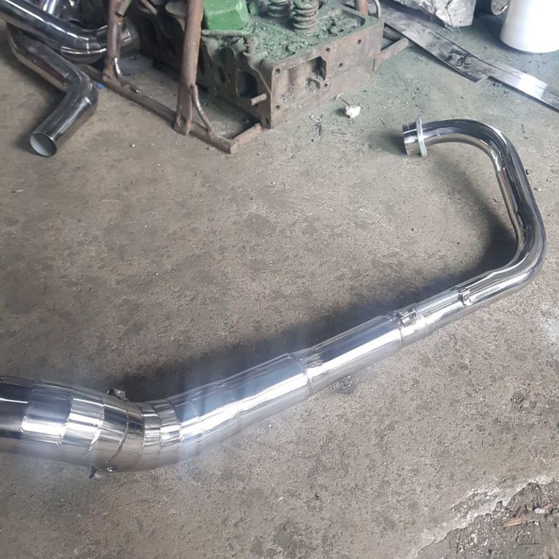 RUSI MOJO200 BIG ELBOW EXHAUST | Open spec 51mm Exhaust | Mojo 200 ...