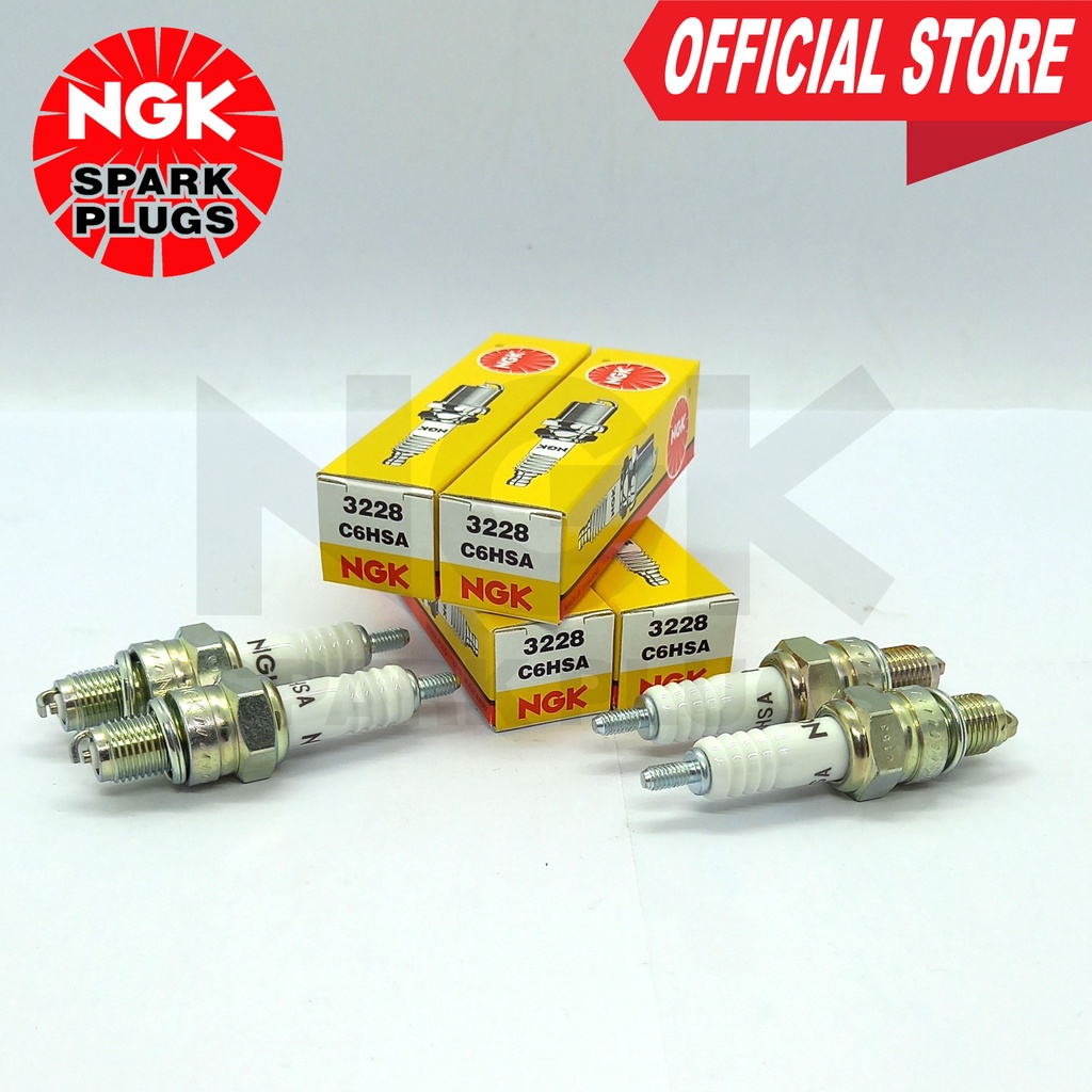 NGK C6HSA Standard Spark Plug for Xrm110, Mio Soul i, CT100, Skydrive ...