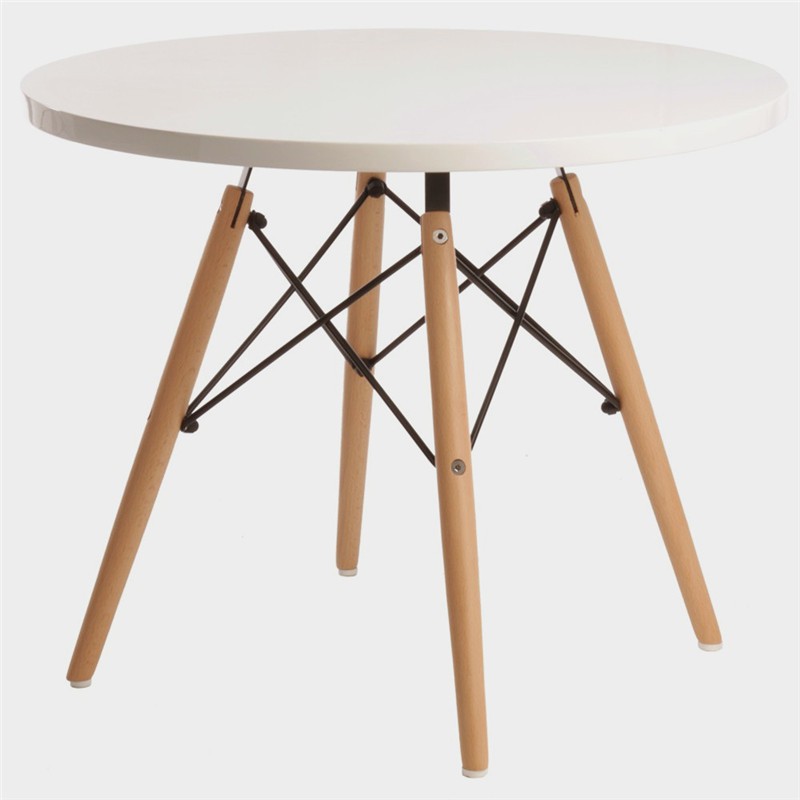 SCANDINAVIAN MODERN DURABLE ROUND DINING TABLE (DIAMETER:80cm; Height ...