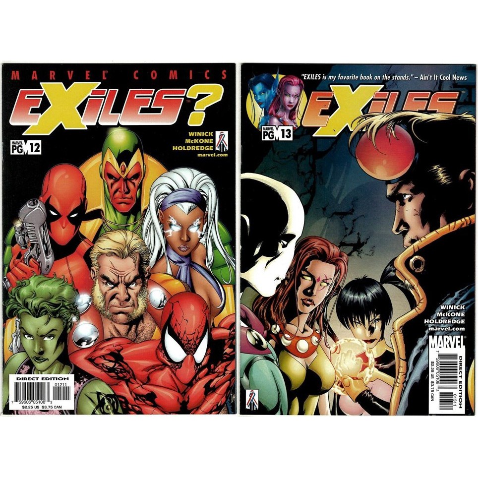 Exiles 12-13 set (2002) Another Rooster in the Henhouse arc. Deadpool ...
