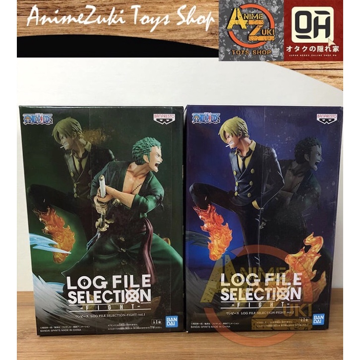 BANPRESTO One Piece Log File Selection Figure - Zoro (Vol. 1) & Sanji ...