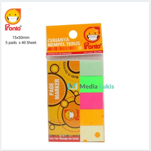PRONTO STICKY NOTE 40 SHEETS CONTENTS 5 COLORS / MEMO 5 PAD | Shopee ...