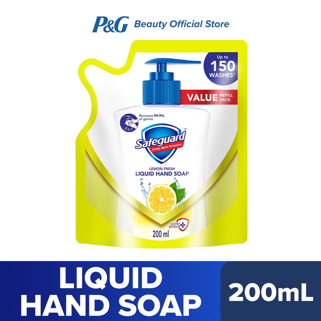 Safeguard Lemon Fresh Liquid Hand Soap (200mL) Refill | Shopee Philippines