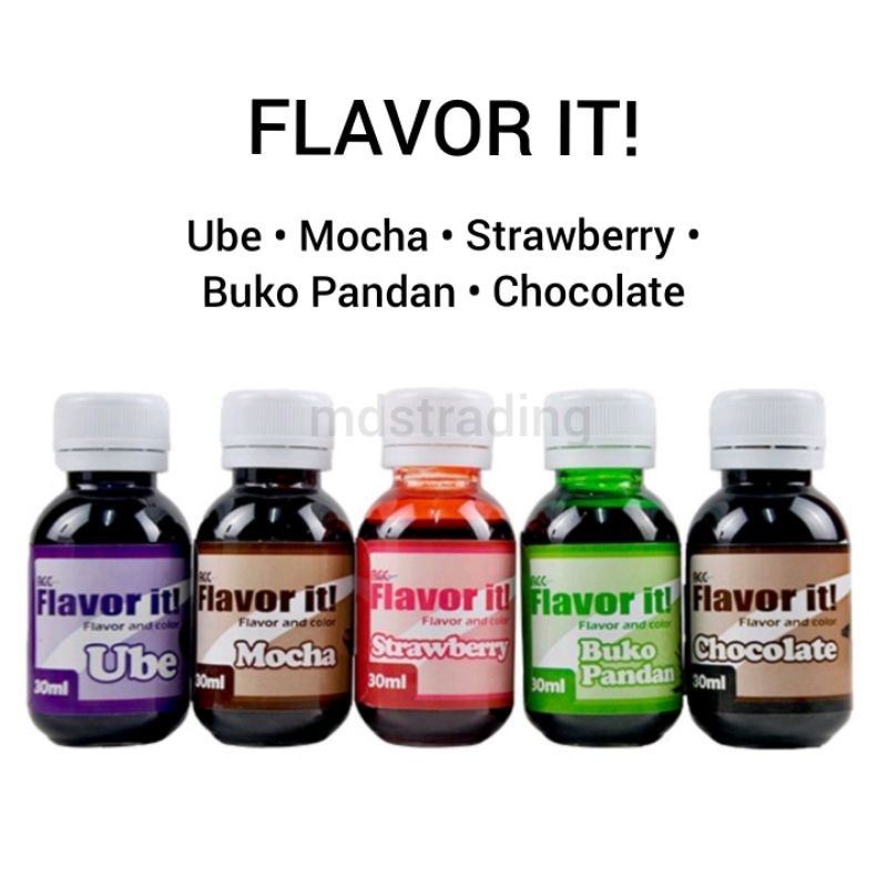 Flavor It! Ube Strawberry Mocha Chocolate Buko Pandan Flavoring ...