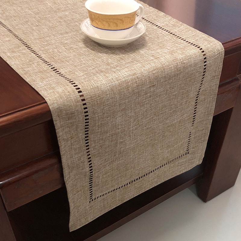 32*180CM Table Runner Flat Corner Table Flag Solid Color Long Tea Table ...