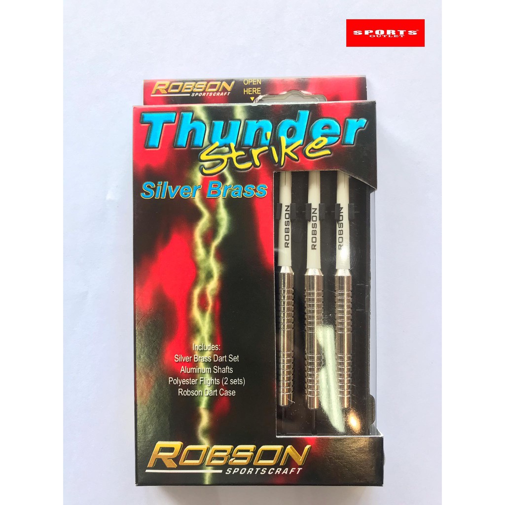 Dart Pin Set Robson Thunder Striker Silver Brass | Shopee Philippines