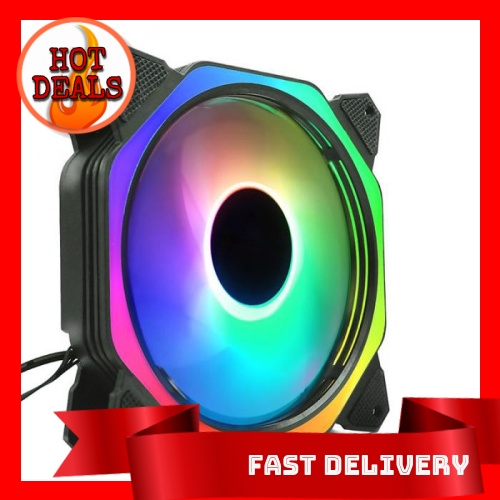 BEST SELLER RGB LED Cooling Fan 120mm with 12 Color for Desktop PC ...