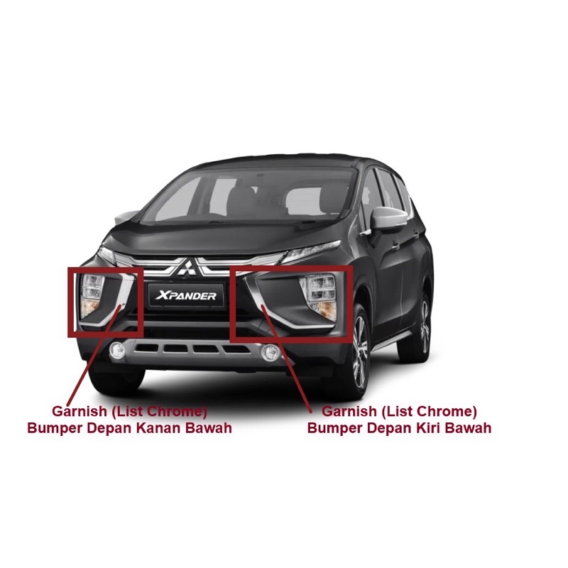 List Chrome Lower Front Bumper Mitsubishi Xpander / xpander cross ...