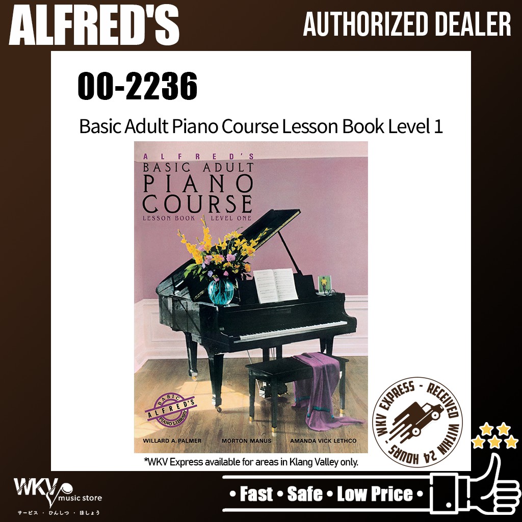 Alfred's Basic Adult Piano Course Lesson Book Level 1 Piano Book ...