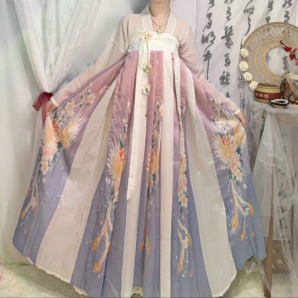 Tang Dynasty Hanfu [Mengxi] Female Chinese Style Breast-length Summer ...