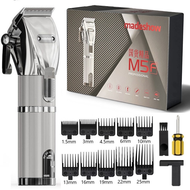 Madeshow M10+/M5F/M5/M6 Steel Two Speed Rechargeable Hair Clipper With ...