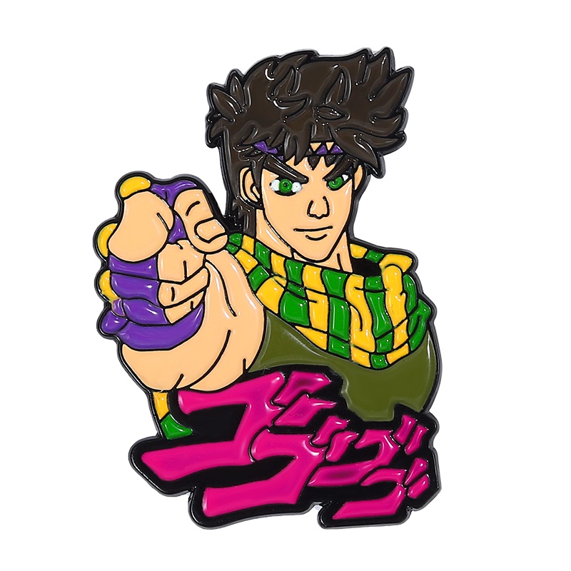 JoJo Adventure Anime Enamel Pins Kujo Jotaro Jolyne Cujoh Brooches ...