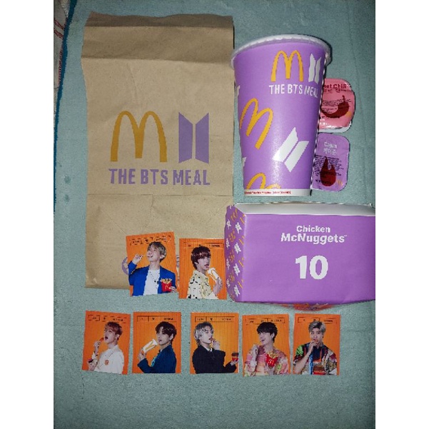 BTS Meal Packaging with 7 pcs photos | Shopee Philippines