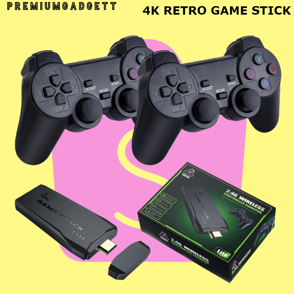 MEGA PROMO Portable 10K Game Stick 4K TV Video Game Console With 2.4G ...