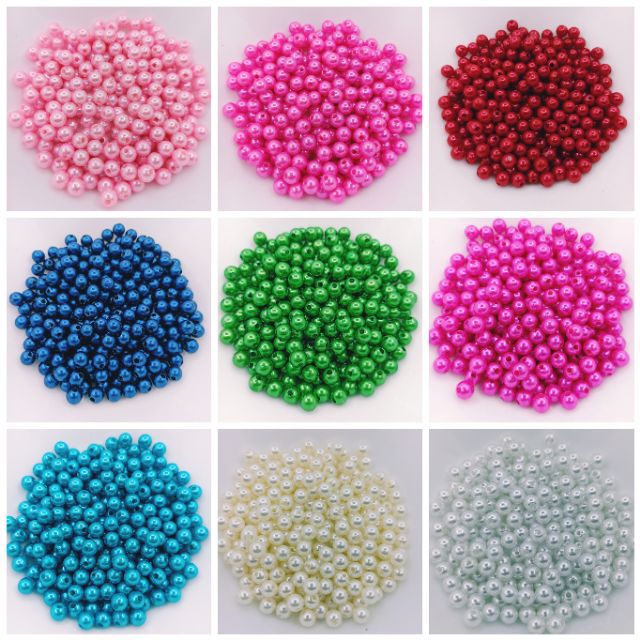 8mm Pearl beads for crafting (100pcs) | Shopee Philippines